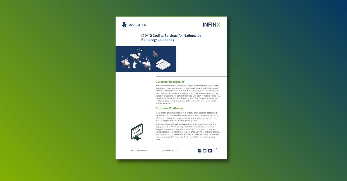 [Case Study] ICD-10 Coding at Large Pathology Laboratory